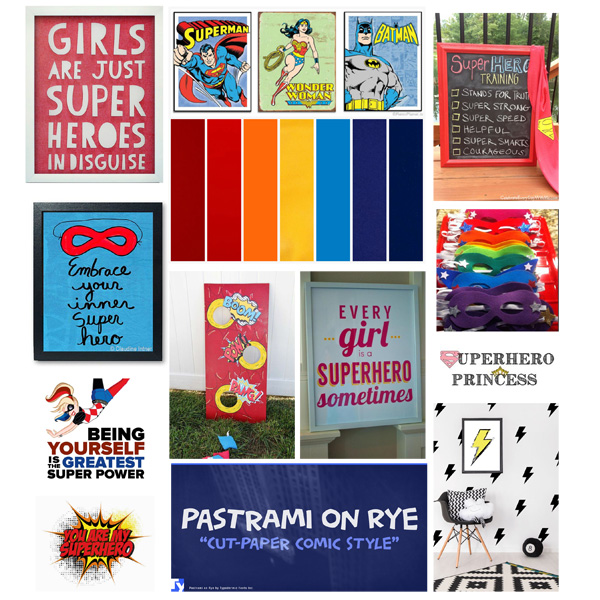 superhero mood board | The Lilypad