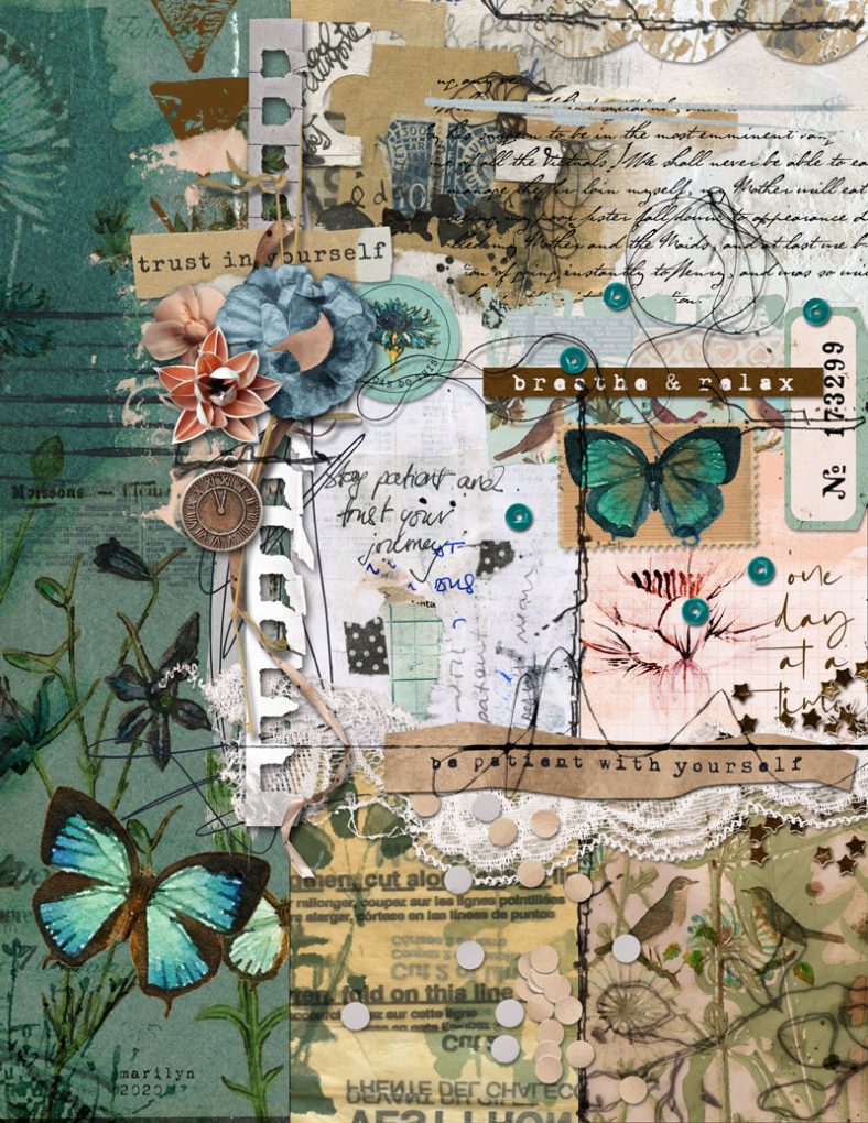 Trust The Journey: Stay Patient Mixed Media - The Lilypad