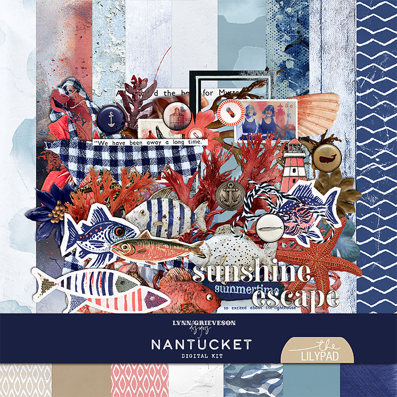 Nantucket Digital Scrapbooking Kit by Lynn Grieveson - The Lilypad