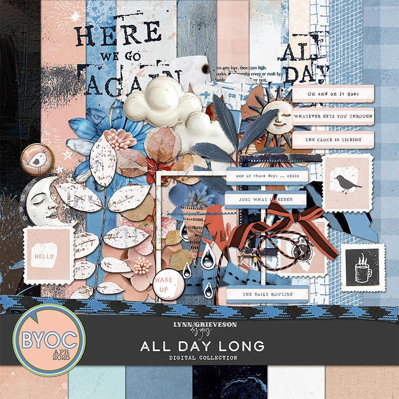 All Day Long Digital Scrapbooking Kit - The Lilypad